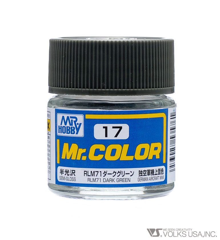 Mr. Color C017 Semi-Gloss RLM71 Dark Green — VOLKS USA, INC.